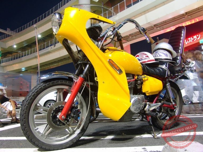 HONDA CB400T HAWK II zokusha style yellow color - JAP SPIRIT
