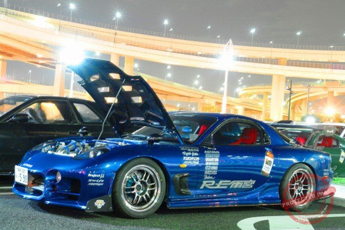 MAZDA RX7 FD Blue color RE Amemiya custom - JAP SPIRIT