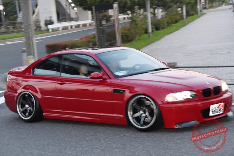 Stancenation 2016 BMW E46 hellaflush red body at odaiba - JAP SPIRIT