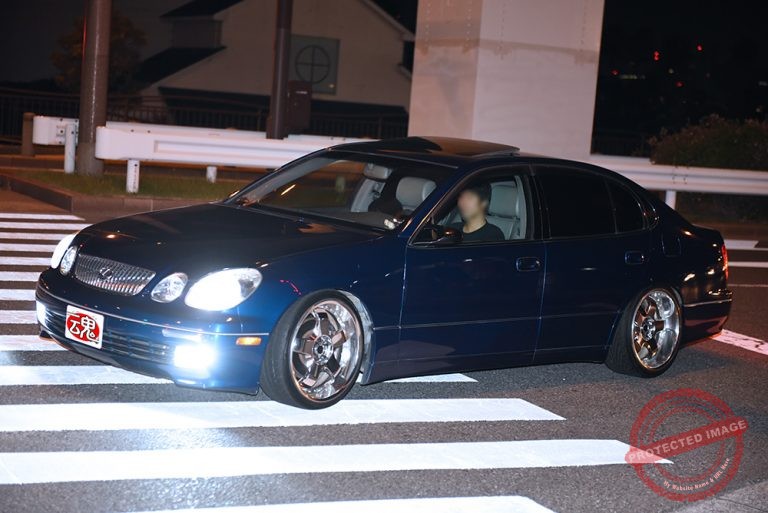 Stancenation 2016 Lexus GS S16 VIP style deep blue color at odaiba ...