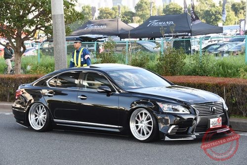 Stancenation 2016 Lexus LS600 VIP hellaflush black body tsurauchi ...