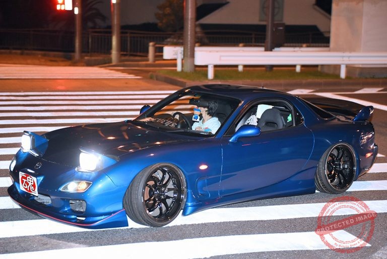 Stancenation 2016 Mazda RX7 FD spocom style blue color at Odaiba - JAP ...