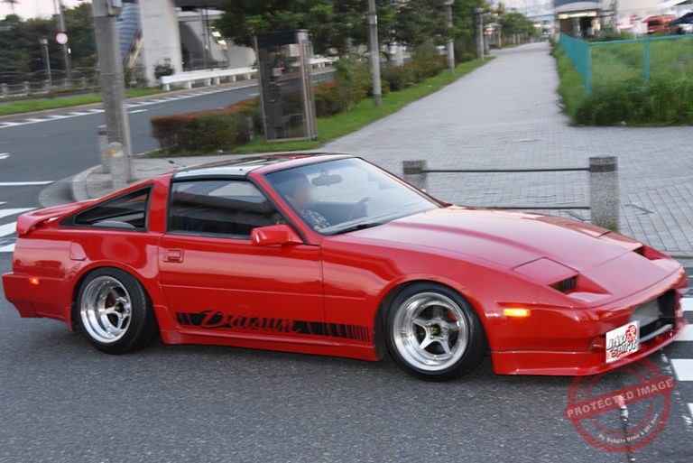 Stancenation 2016 Nissan Fairlady Z31 hellaflush red body at odaiba ...