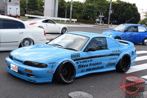 Stancenation 2016 Nissan FUGA Y50 hellaflush VIP aero custom oni camber ...
