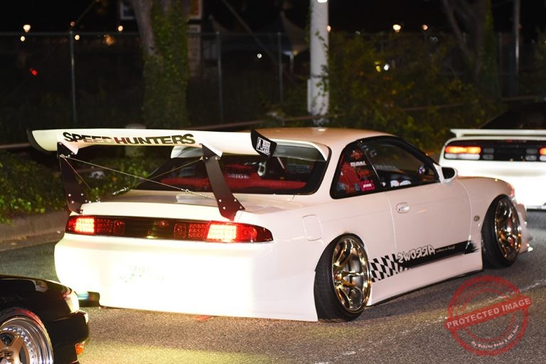 Stancenation 2016 Nissan Silvia S14 hellaflush spocom style big GT wing ...