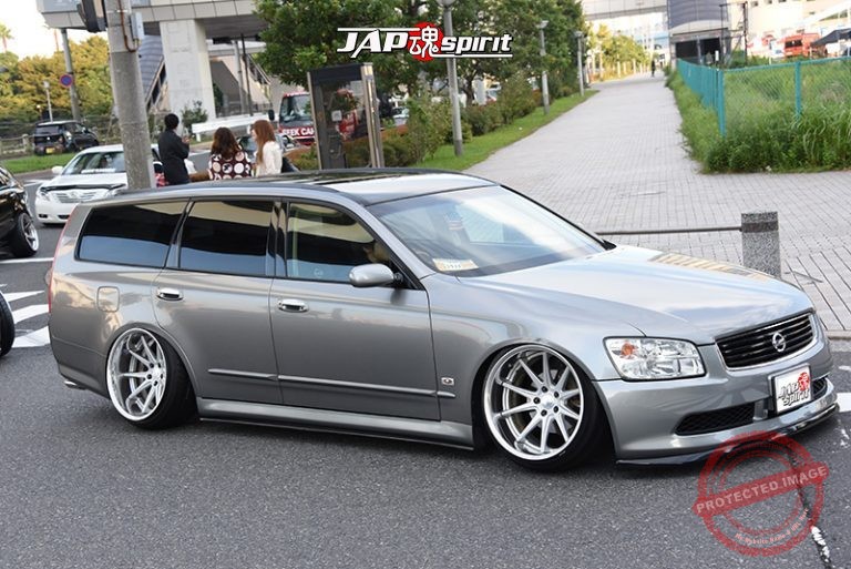 Stancenation 2016 Nissan stagea hellaflush tsuraichi silver body at ...