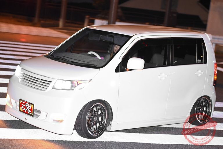 Stancenation 2016 Suzuki Wagon R white body at odaiba - JAP SPIRIT