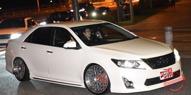 Stancenation 2016 Toyota ALLION hellaflush white body at odaiba - JAP ...