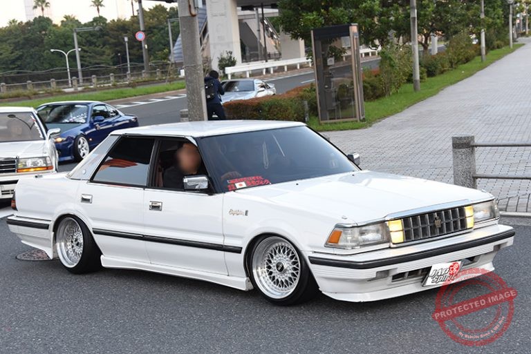 Stancenation 2016 Toyota Crown S12 hellaflush shakotan white body team ...