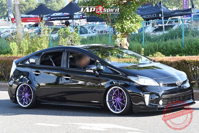 Stancenation 2016 Toyota Prius ZVW3 hellaflush tsuraichi balck body ...
