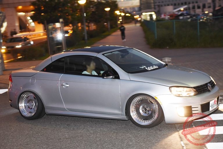 Stancenation 2016 VW EOS hellaflush silver body at odaiba - JAP SPIRIT