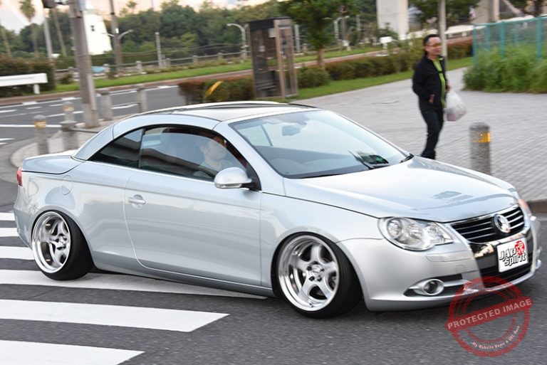 Stancenation 2016 VW EOS hellaflush silver body at odaiba - JAP SPIRIT