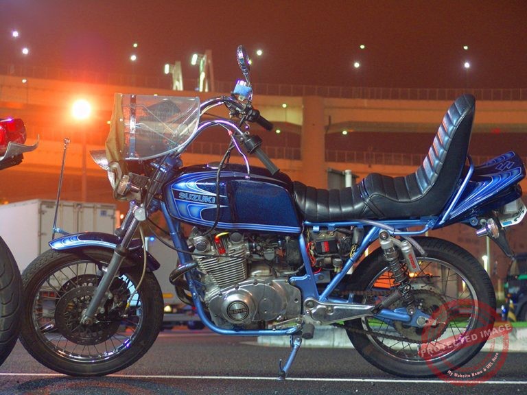 SUZUKI GS400 Kyushakai Nisshouki with Mt.Fuji paint with sandan sheet ...
