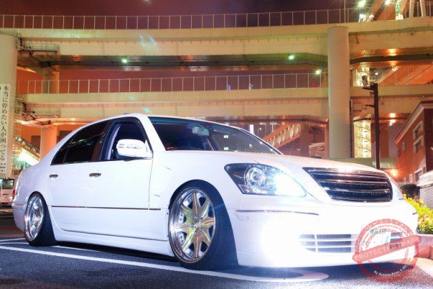 TOYOTA Celsior F30 (Lexus LS XF30) VIP style white at Daikoku PA - JAP ...